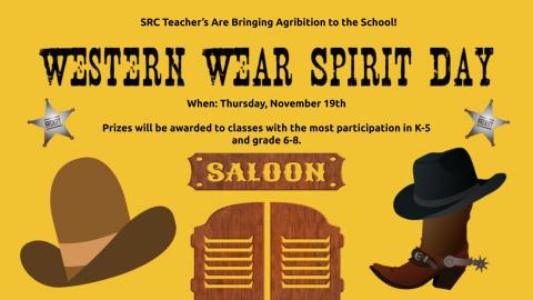 Western Wear Spirit Day | Harbourlanding Elementary School
